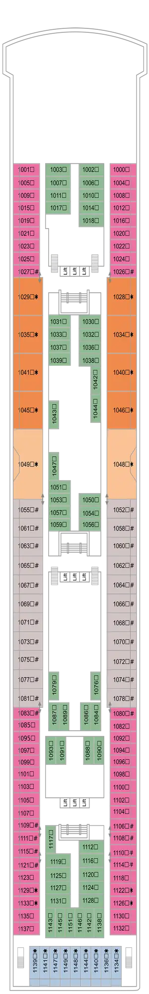Deck Plan for Marella Explorer 2 | Iglu Cruise