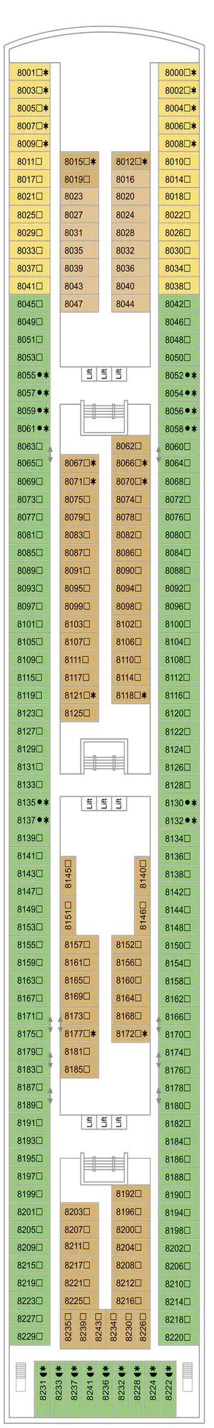 Deck Plan for Marella Explorer 2 | Iglu Cruise