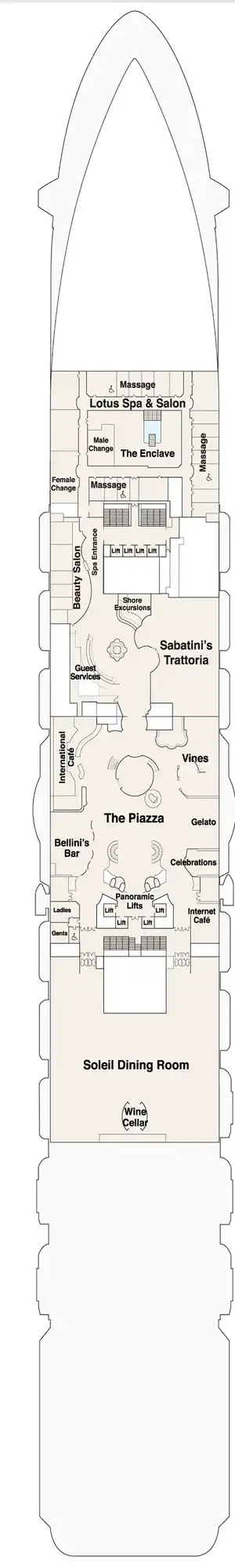 Deck Plan for Sky Princess | Iglu Cruise
