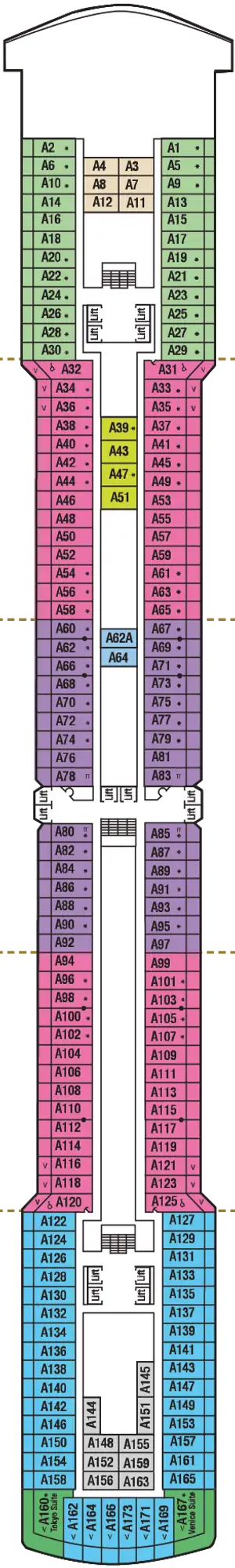 Deck Plan for P&O Arcadia | Iglu Cruise